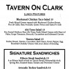Menu | Tavern on Clark